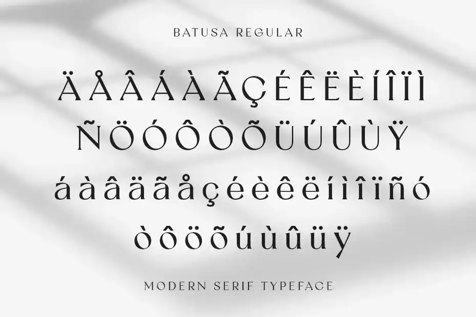 فونت انگلیسی Batusa Modern Serif Fonts در سیجی کوک