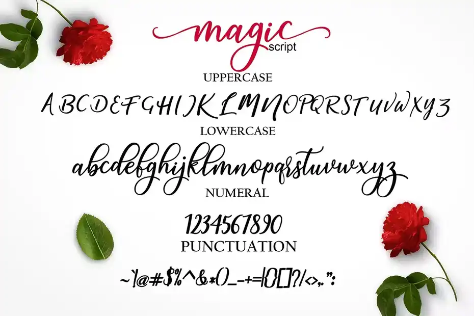 فونت انگلیسی جادویی magic script font - فونت دست نویس