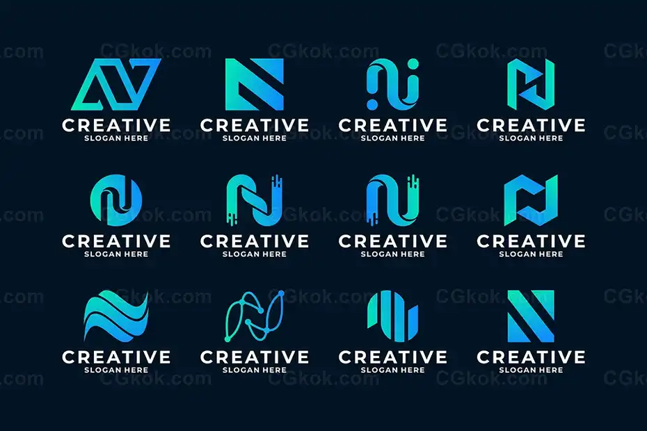 دانلود پک 86 لوگو حرف N [ دانلود لوگو N ]